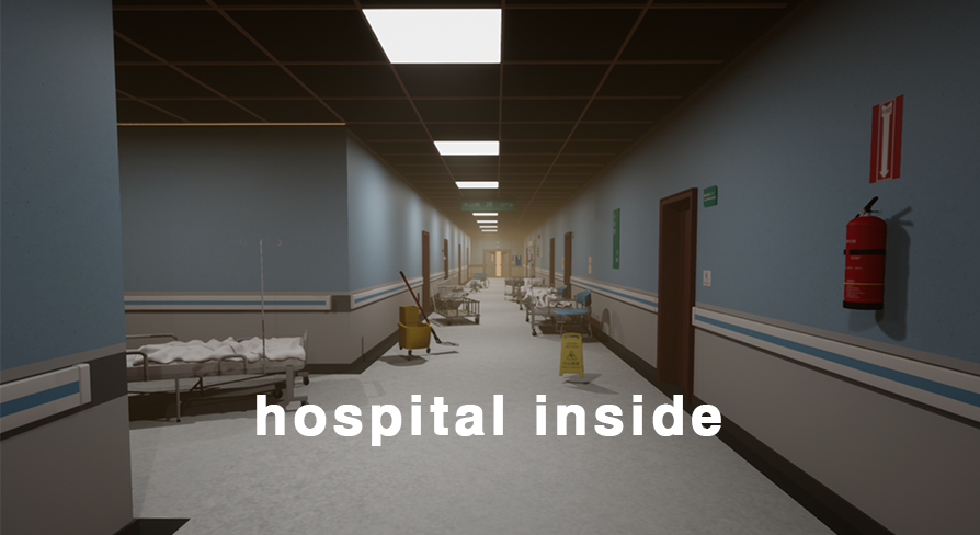 在环境创建的hospital inside - 虚幻引擎商城