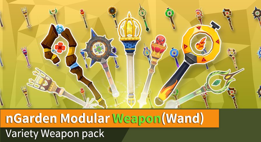 nGarden Modular weapon (Wand) in Props - UE Marketplace