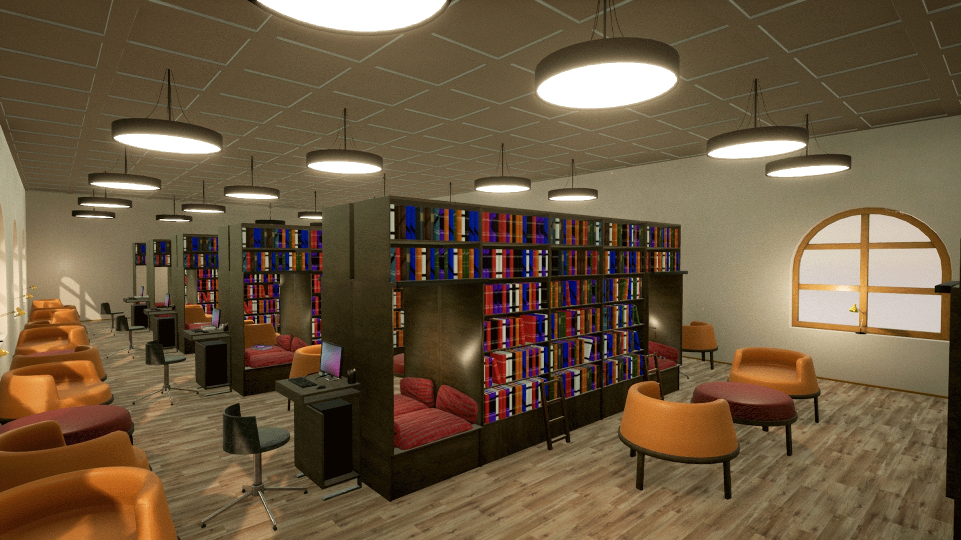 Library - interior and props in Environments - UE Marketplace