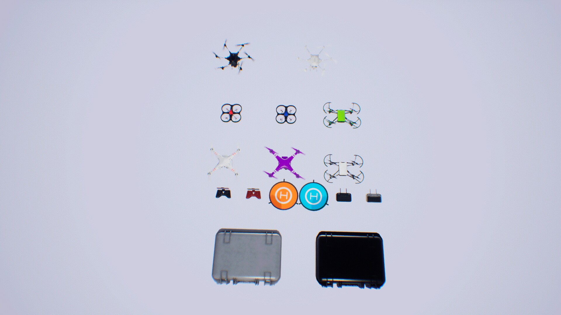 Quadcopter pack - drones in Props - UE Marketplace