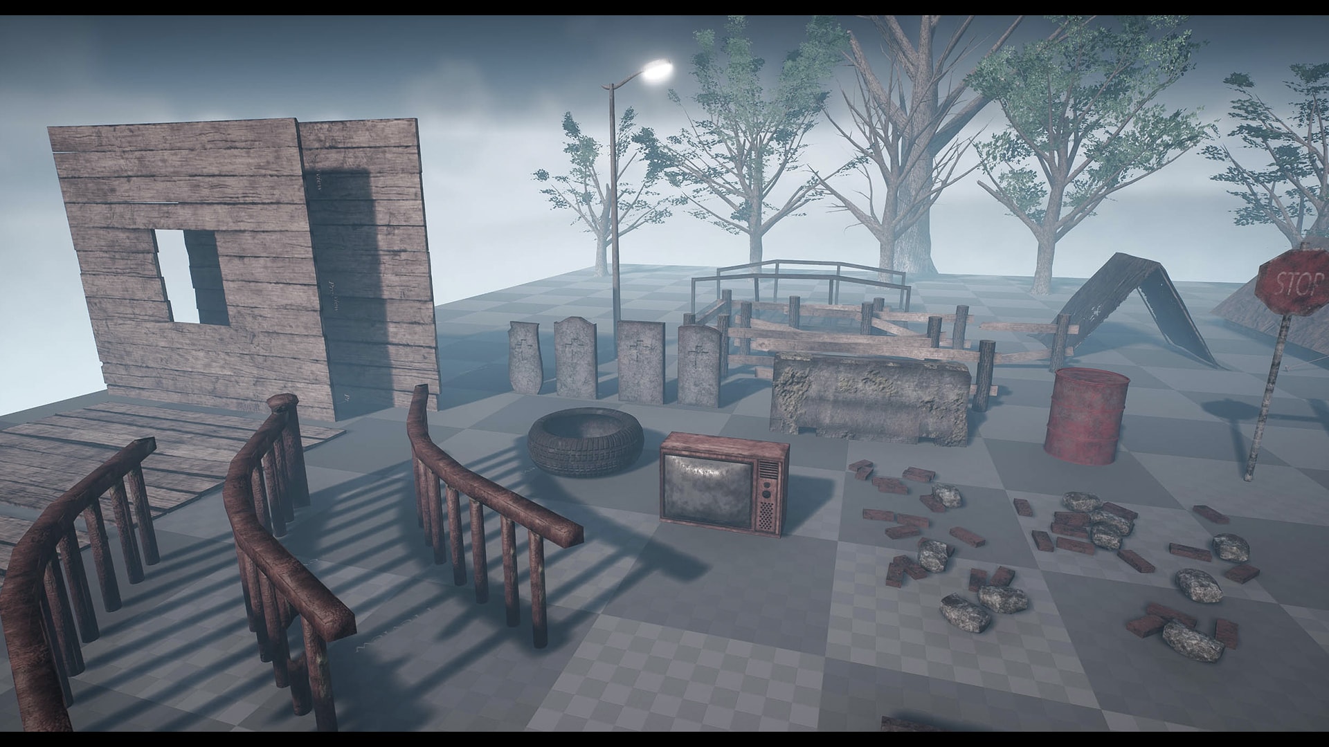 Post apocalyptic Props + environment in Props - UE Marketplace