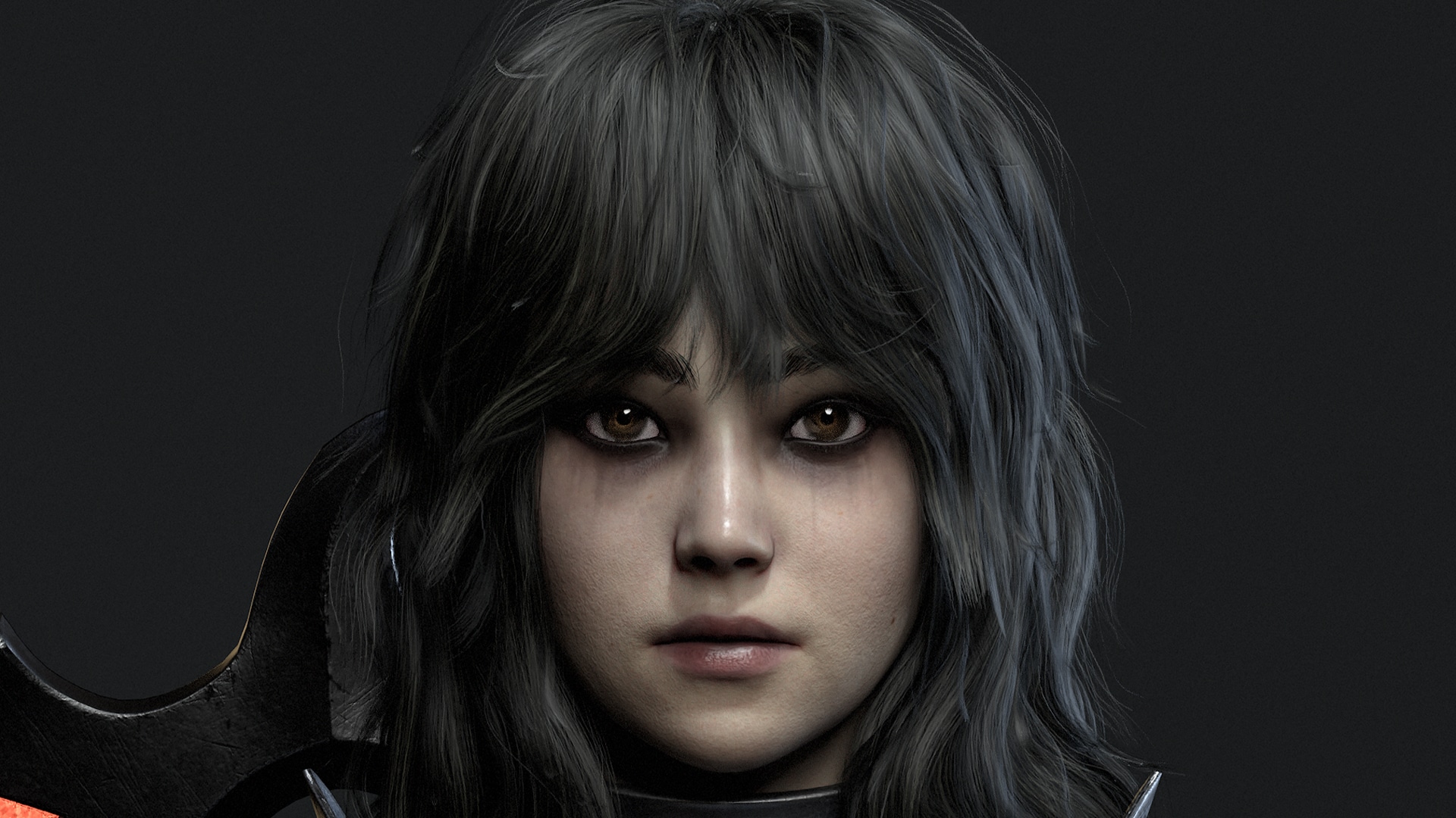在角色创建的wolf Armor Female Warrior 虚幻引擎商城