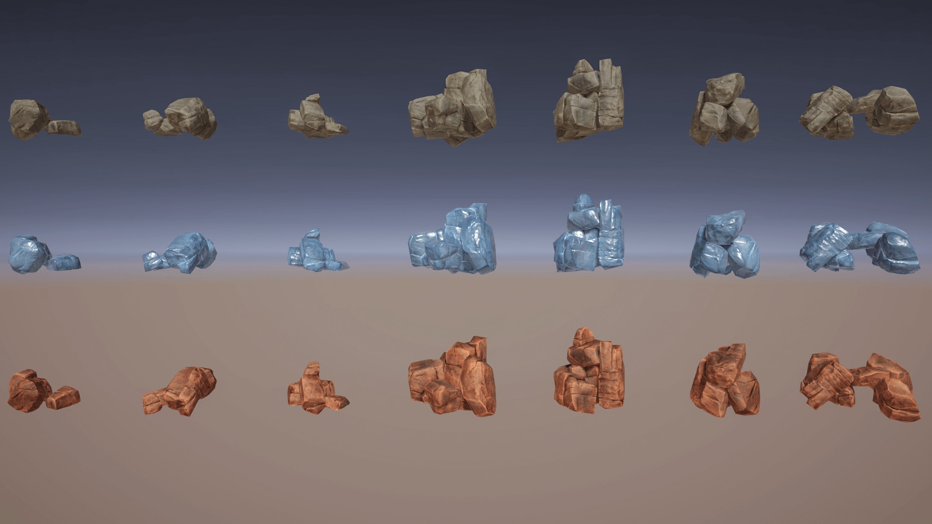 Stylized Rocks and Boulders in Props - UE Marketplace