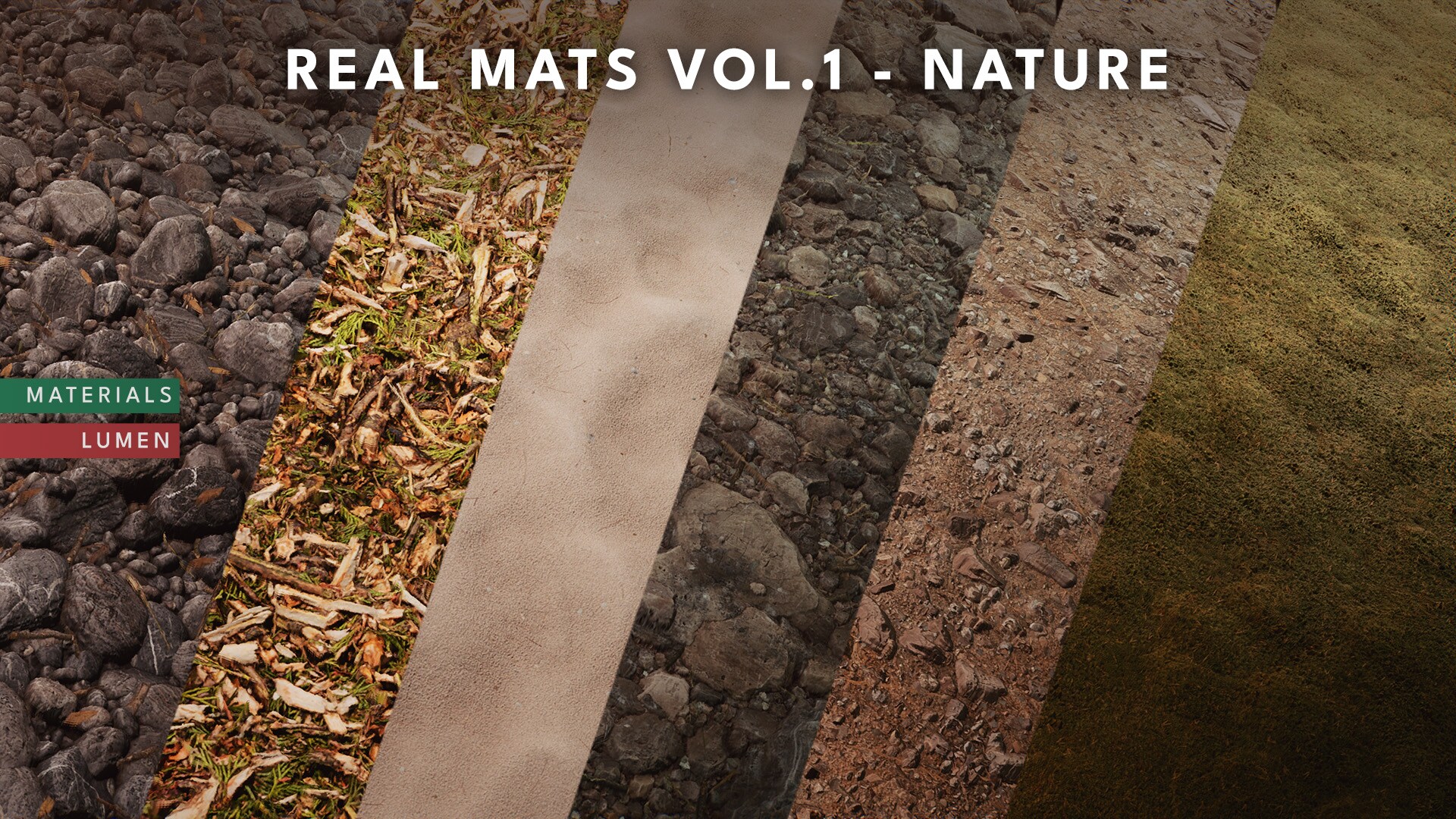 Realistic Materials Vol. 1 - Natural Surfaces (50+ Materials)：マテリアル ...