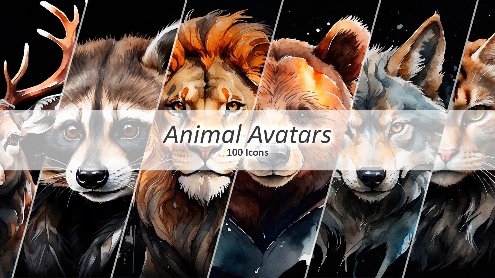 Animal Avatars Icons Set in 2D Assets - UE Marketplace