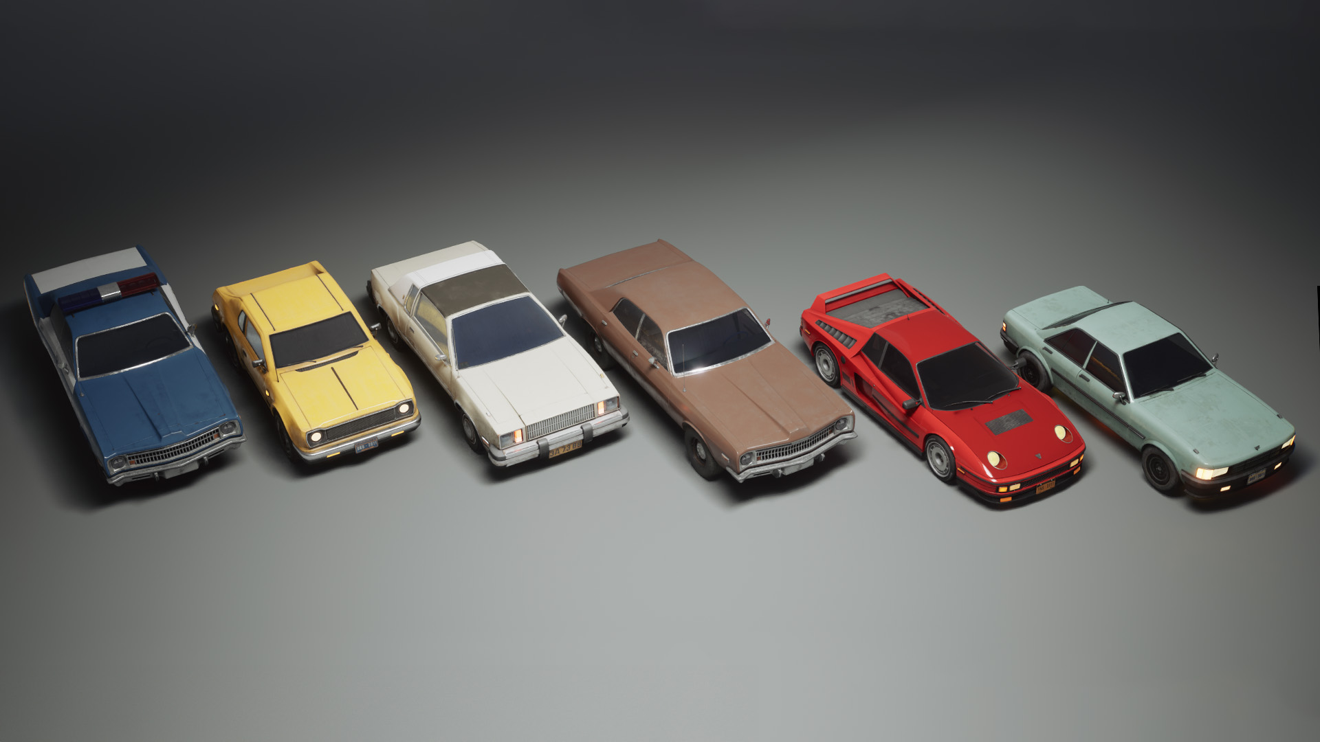 Vehicles VOL.4 - Retro Cars (Low Poly) - Этот проект включает в себя ...