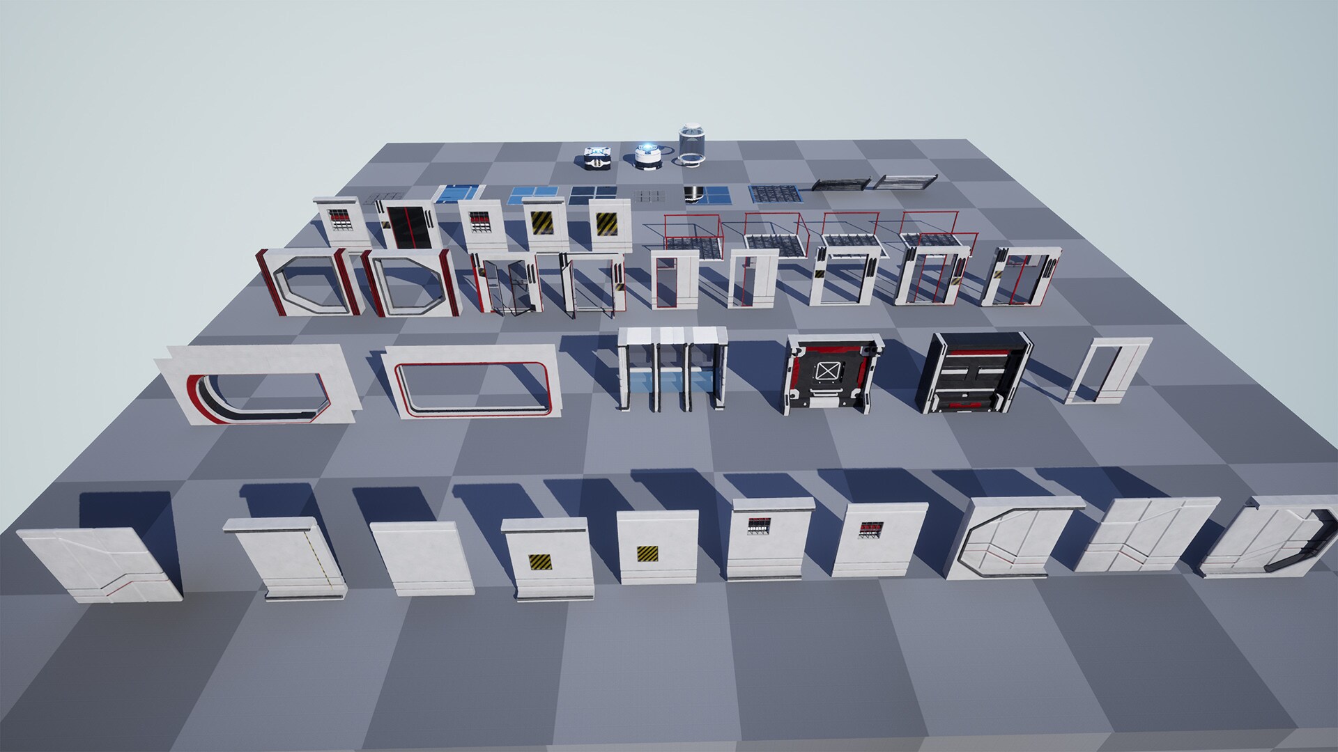 SciFi Modular Walls / 47 Assets in Environments - UE Marketplace
