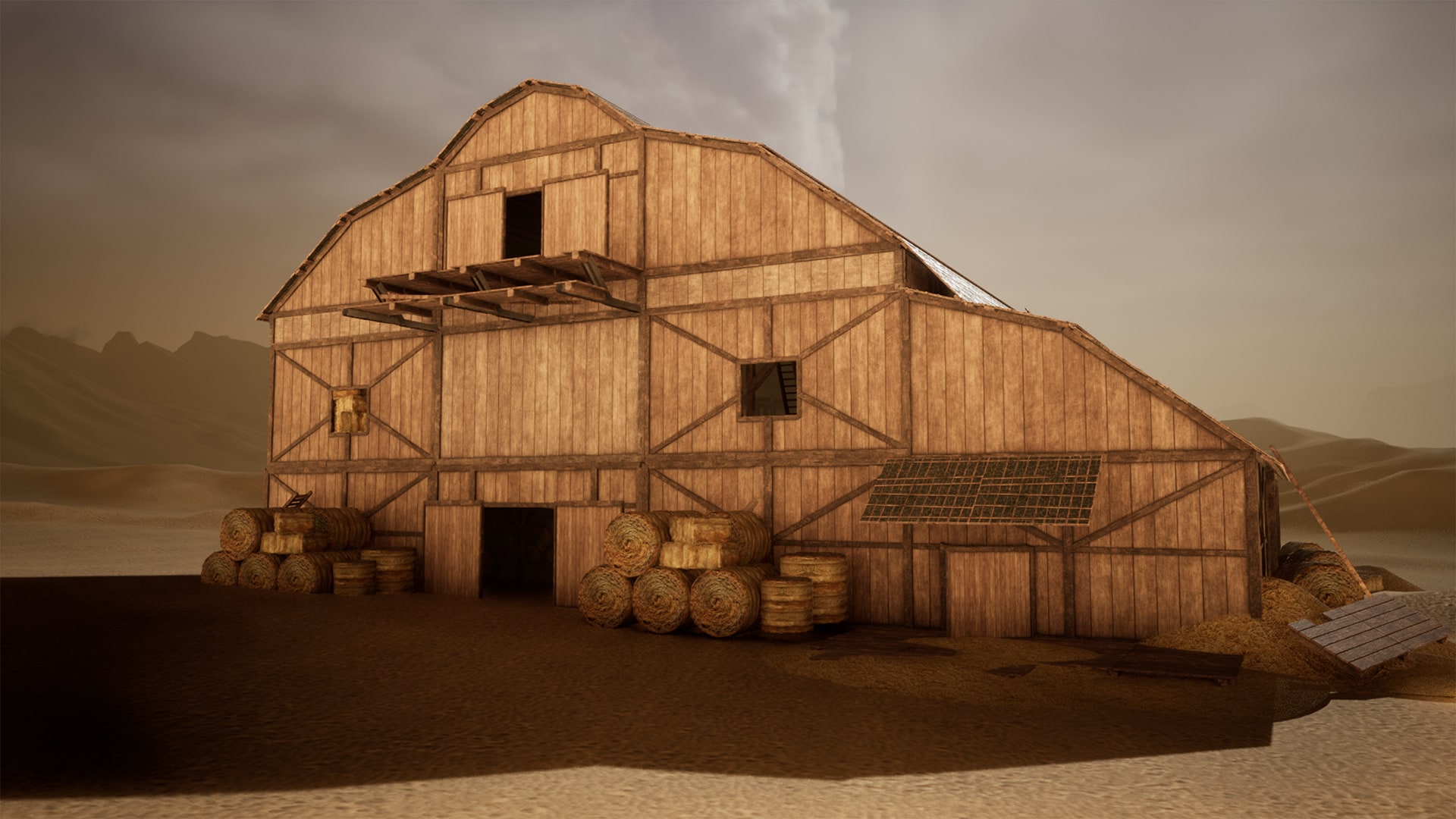 Modular Western Barn / 30 Assets：プロップ・小物 - UE マーケットプレイス