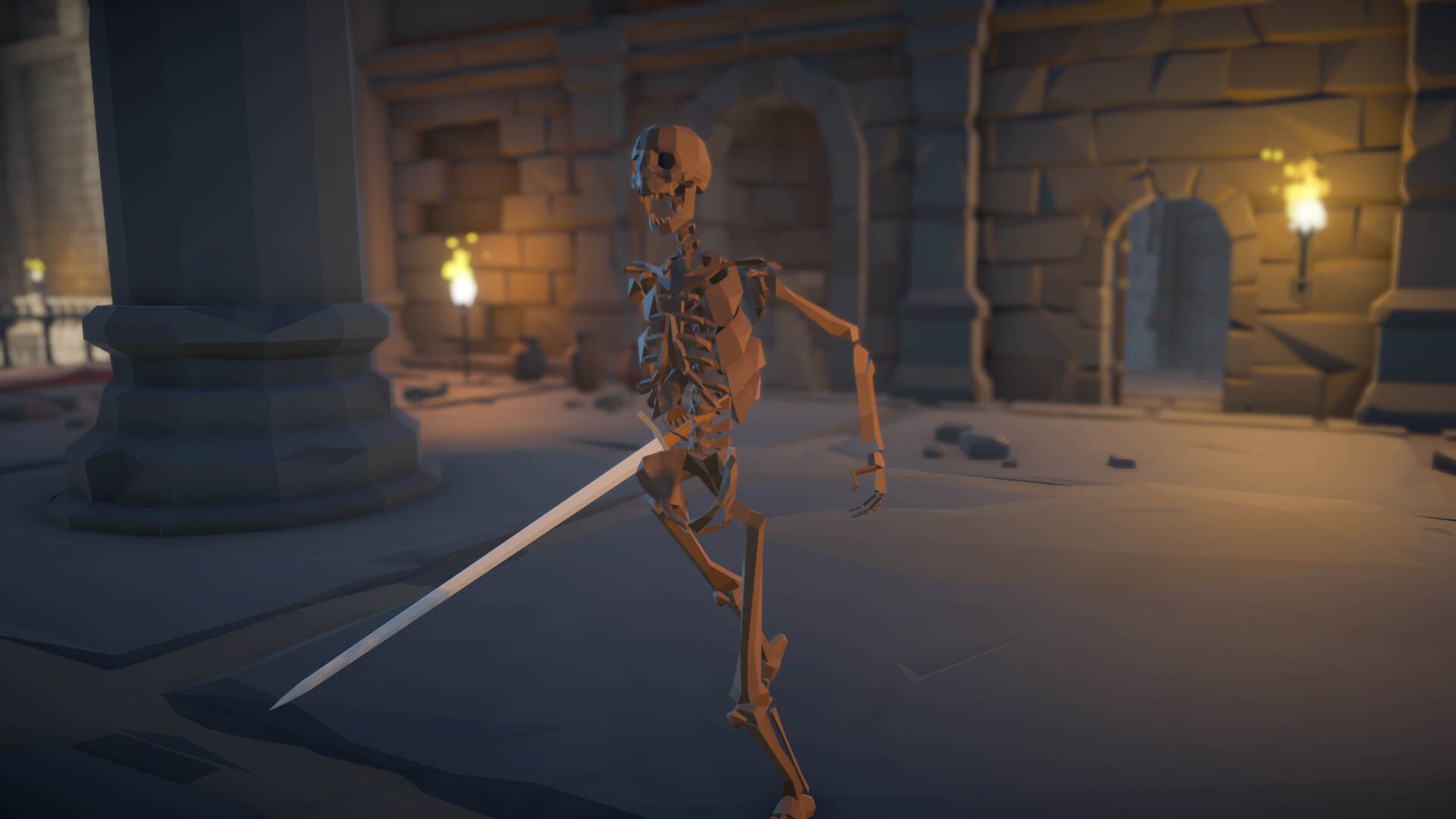 Low Poly - Skeleton Warrior in Characters - UE Marketplace