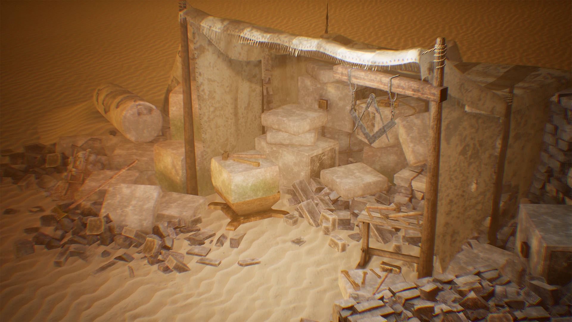 Stone Mason Shop / 25 Assets in Props - UE Marketplace