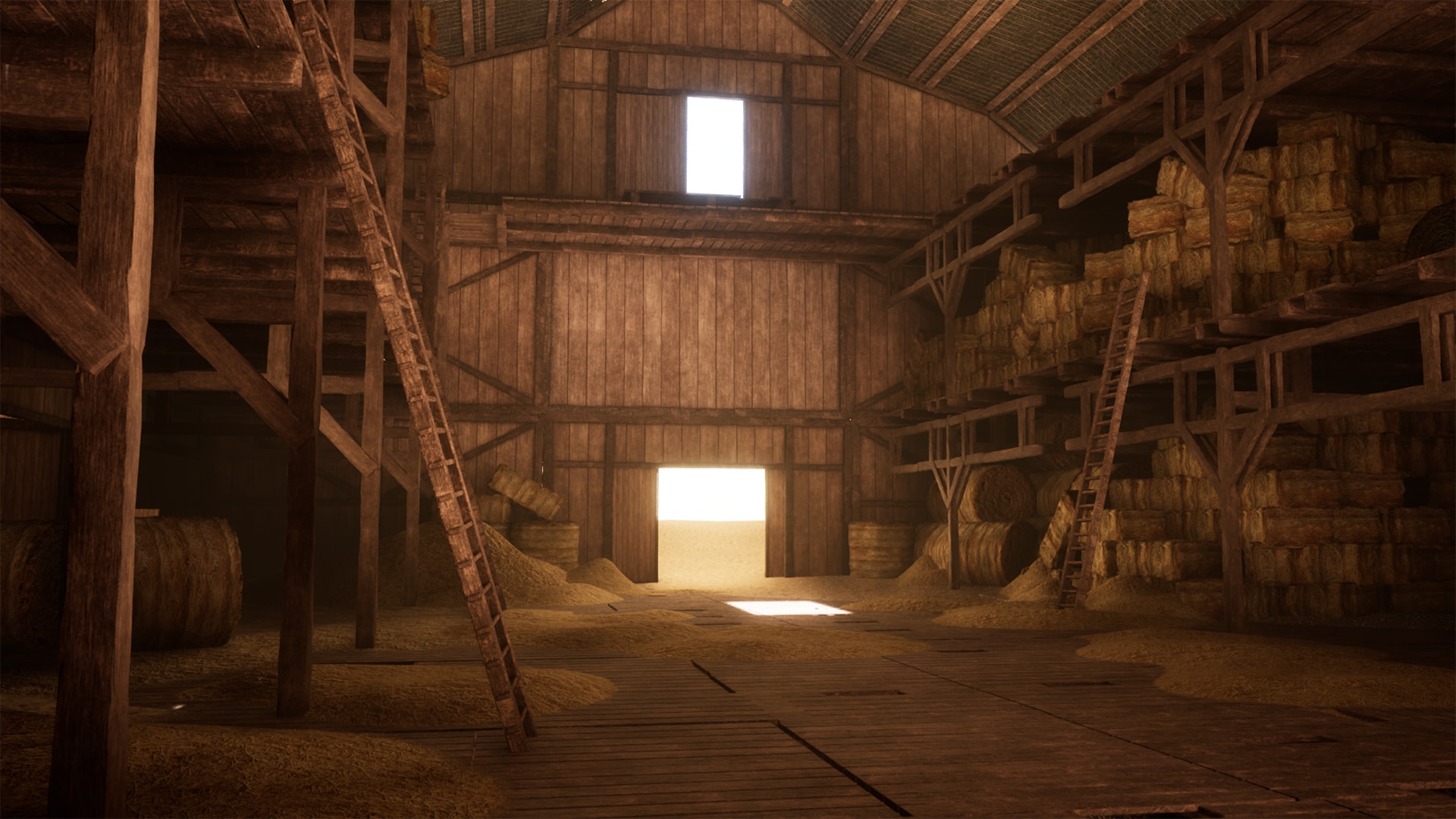 Modular Western Barn / 30 Assets：プロップ・小物 - UE マーケットプレイス