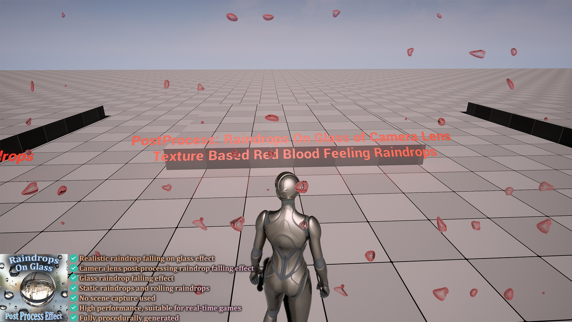 Raindrops Falling Animation