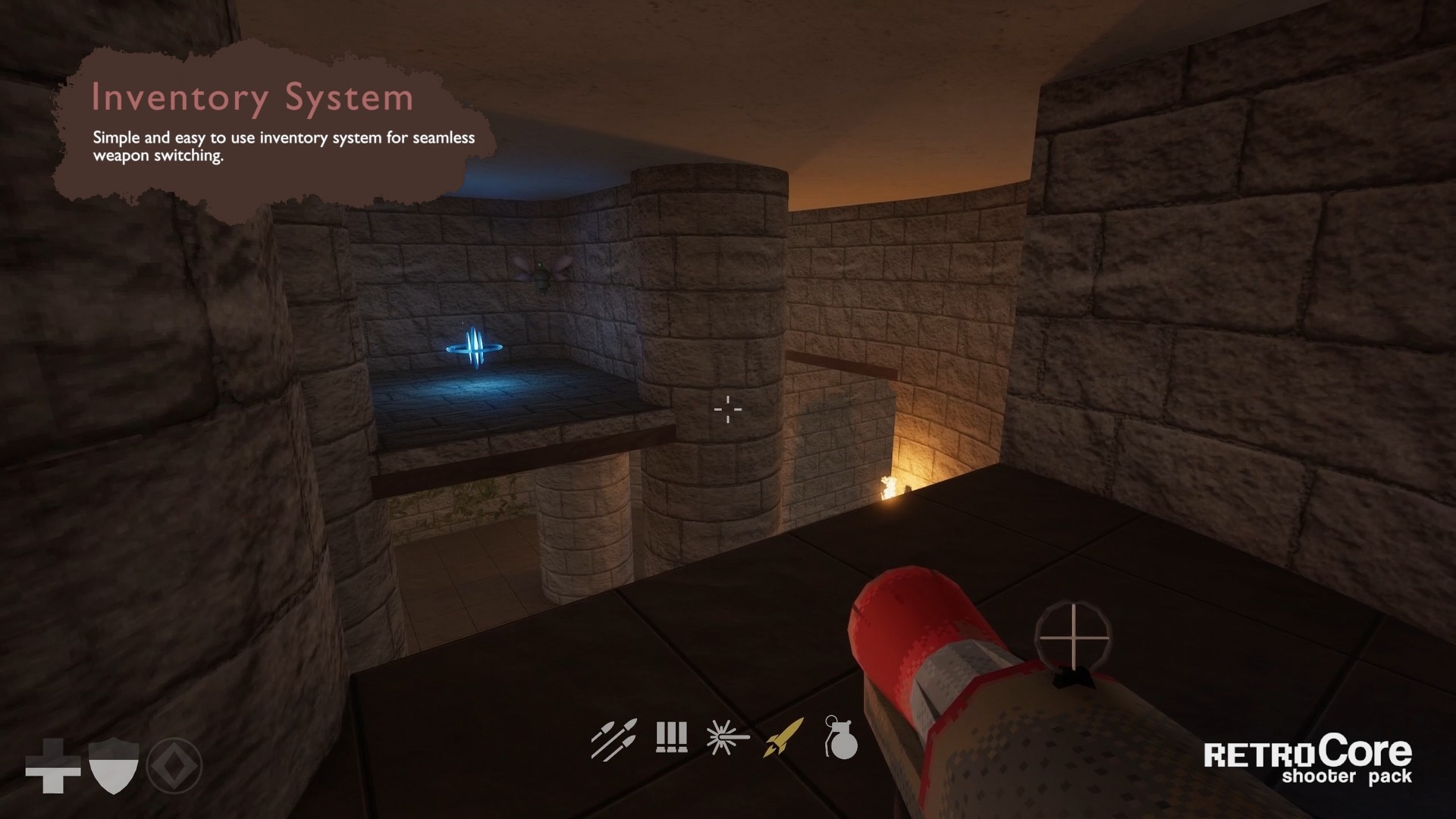 在蓝图创建的RetroCore Shooter Pack - 虚幻引擎商城