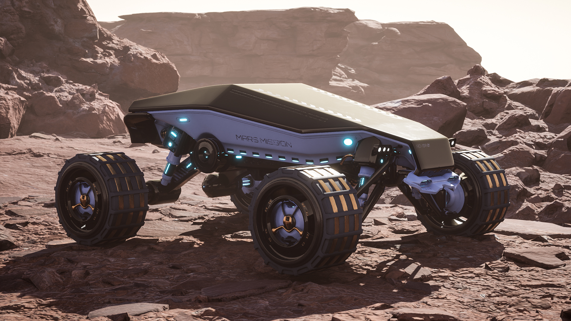 Driveable Mars Rover
