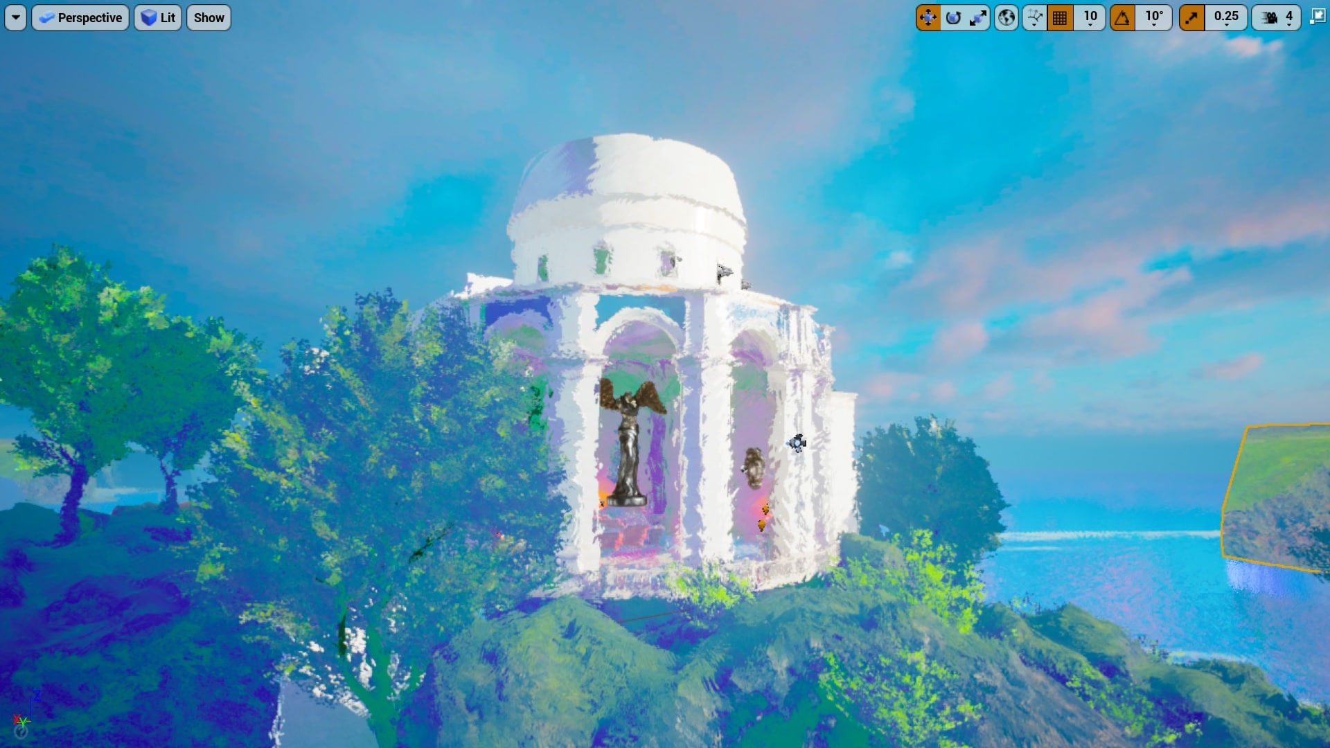 Painterly Cel Toon Outline Post Process Material in Visual Effects - UE ...