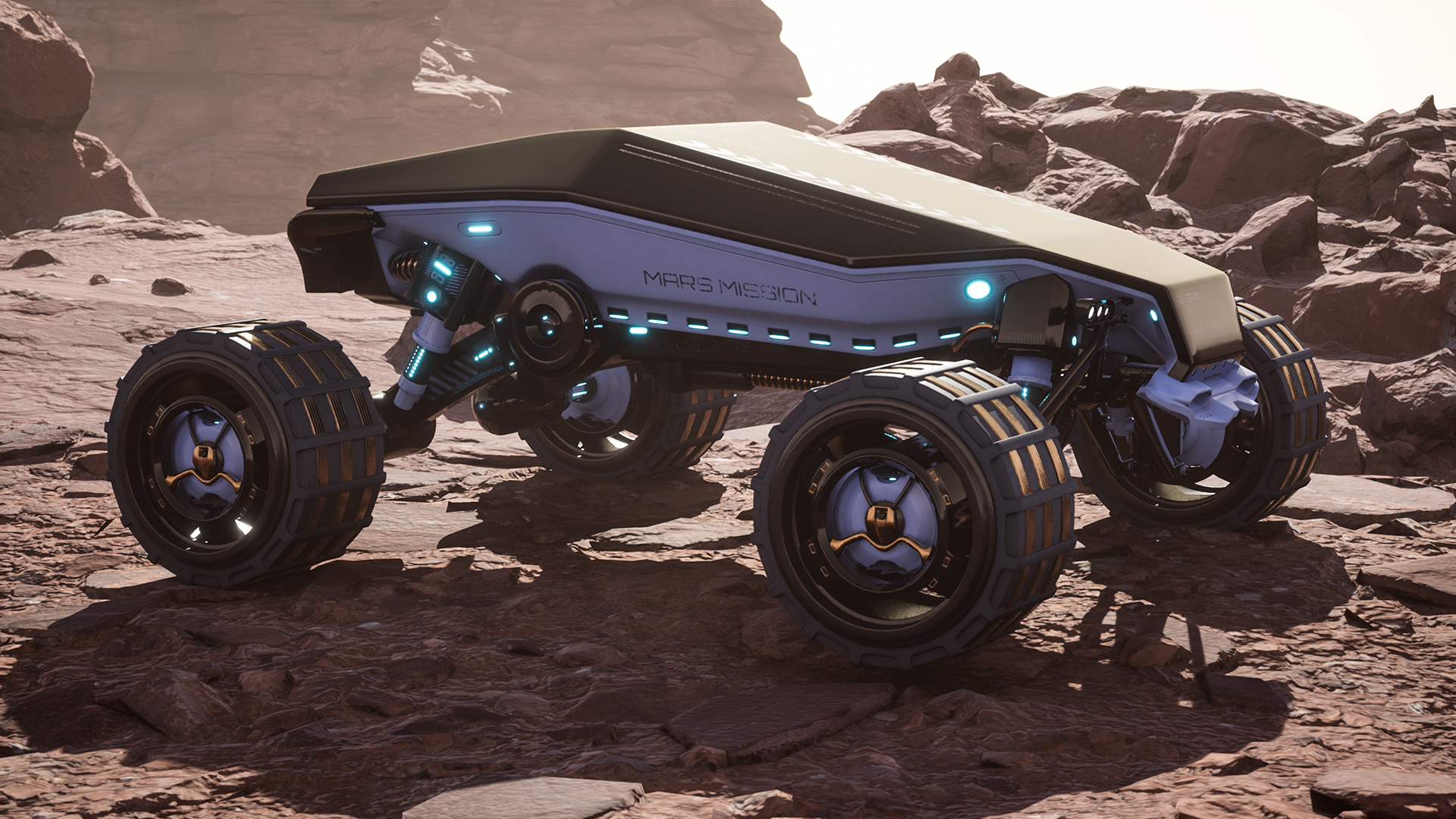Driveable Mars Rover