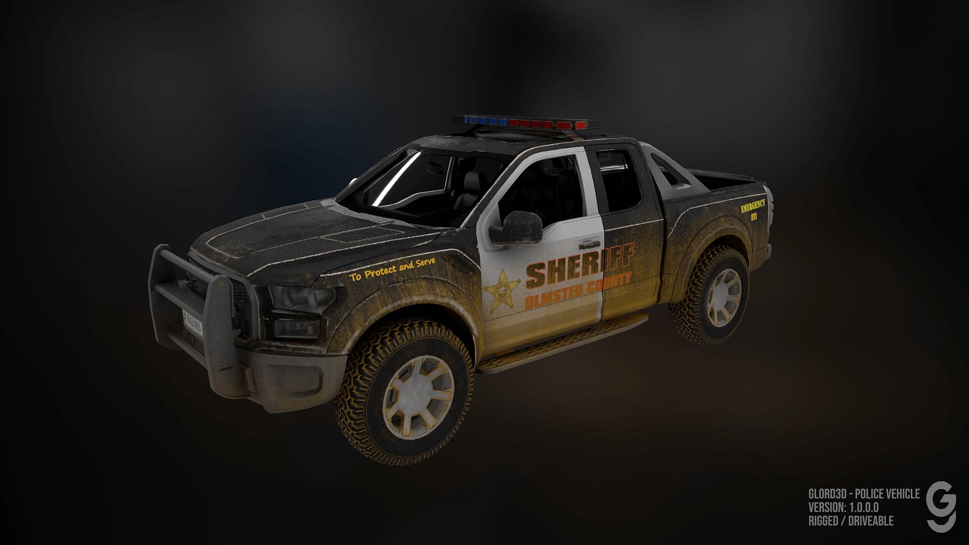 Police Vehicle: (Animated/Driveable) in Blueprints - UE Marketplace