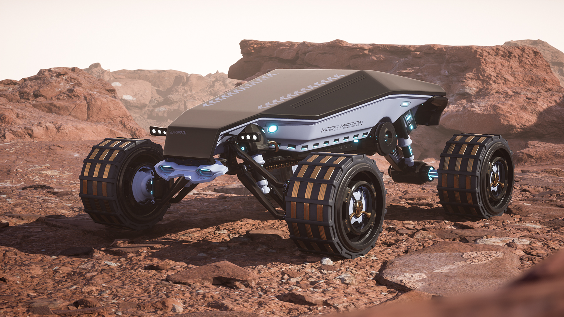 Driveable Mars Rover