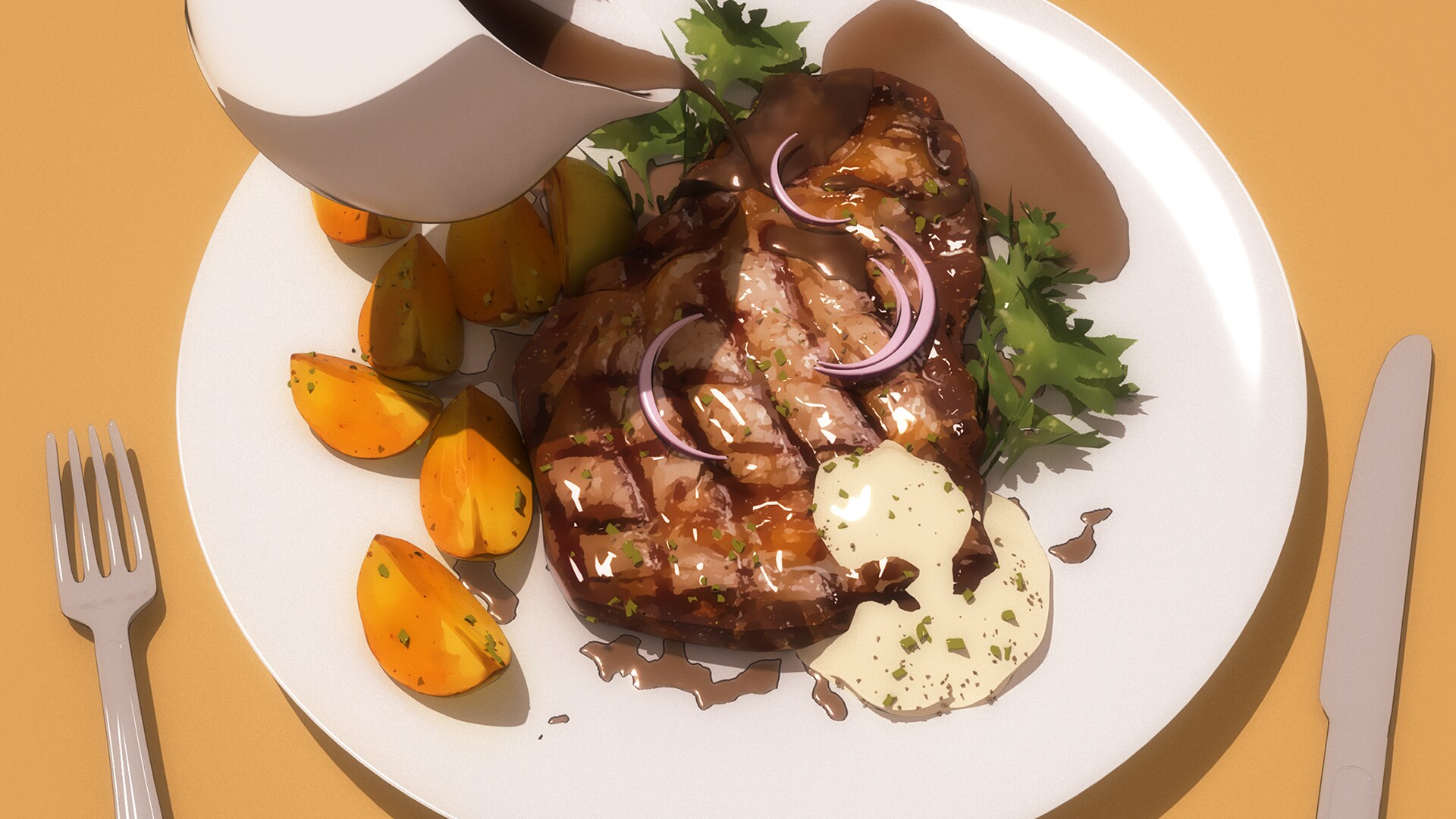 在二维资源创建的Anime Food Animation 2D Assets - 虚幻引擎商城