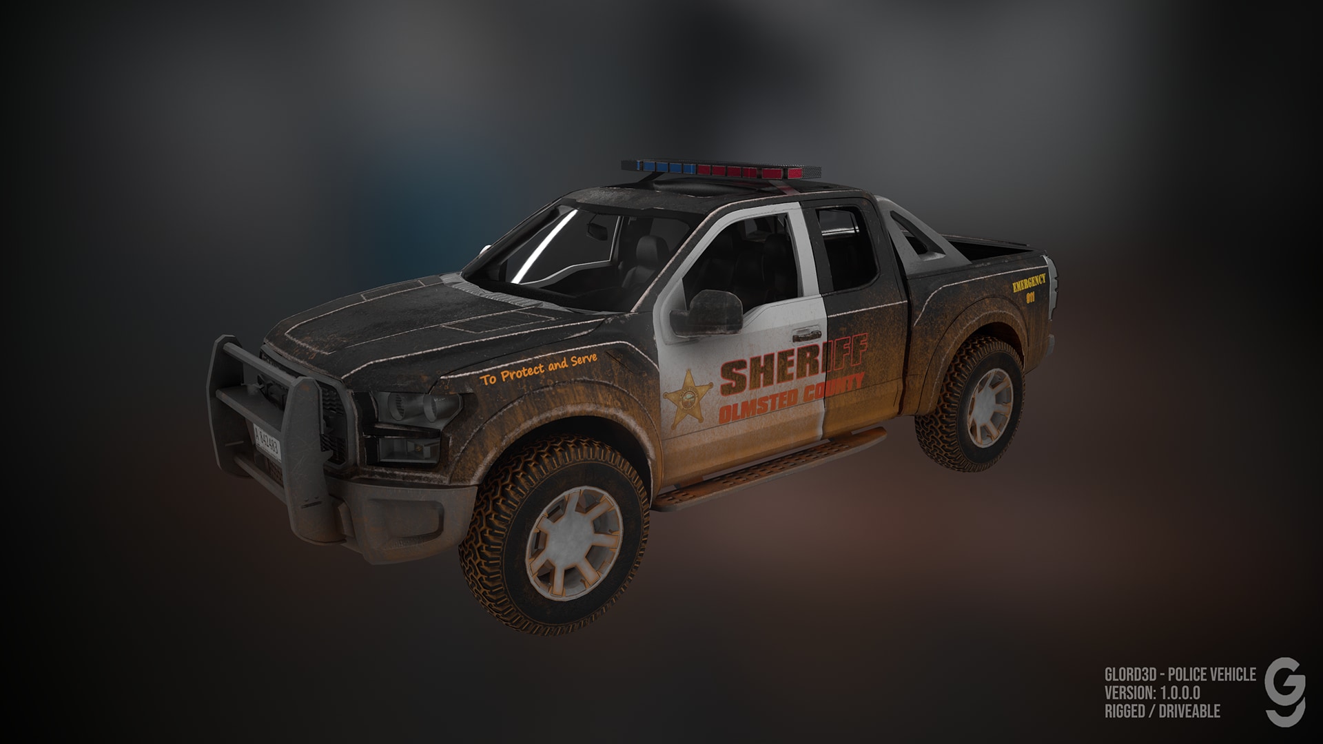 Police Vehicle: (Animated/Driveable) in Blueprints - UE Marketplace