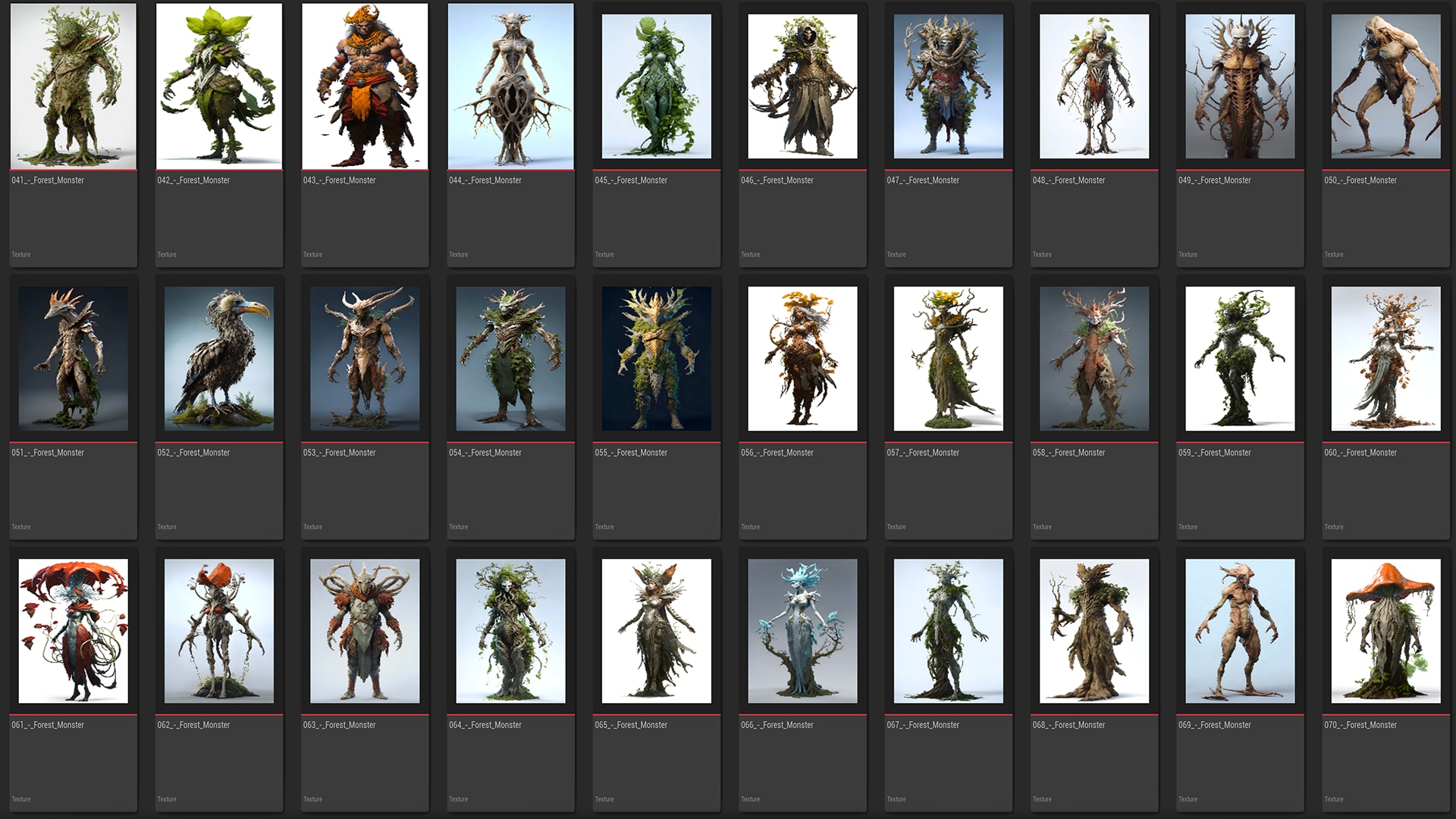Forest Monsters in 2D Assets - UE Marketplace
