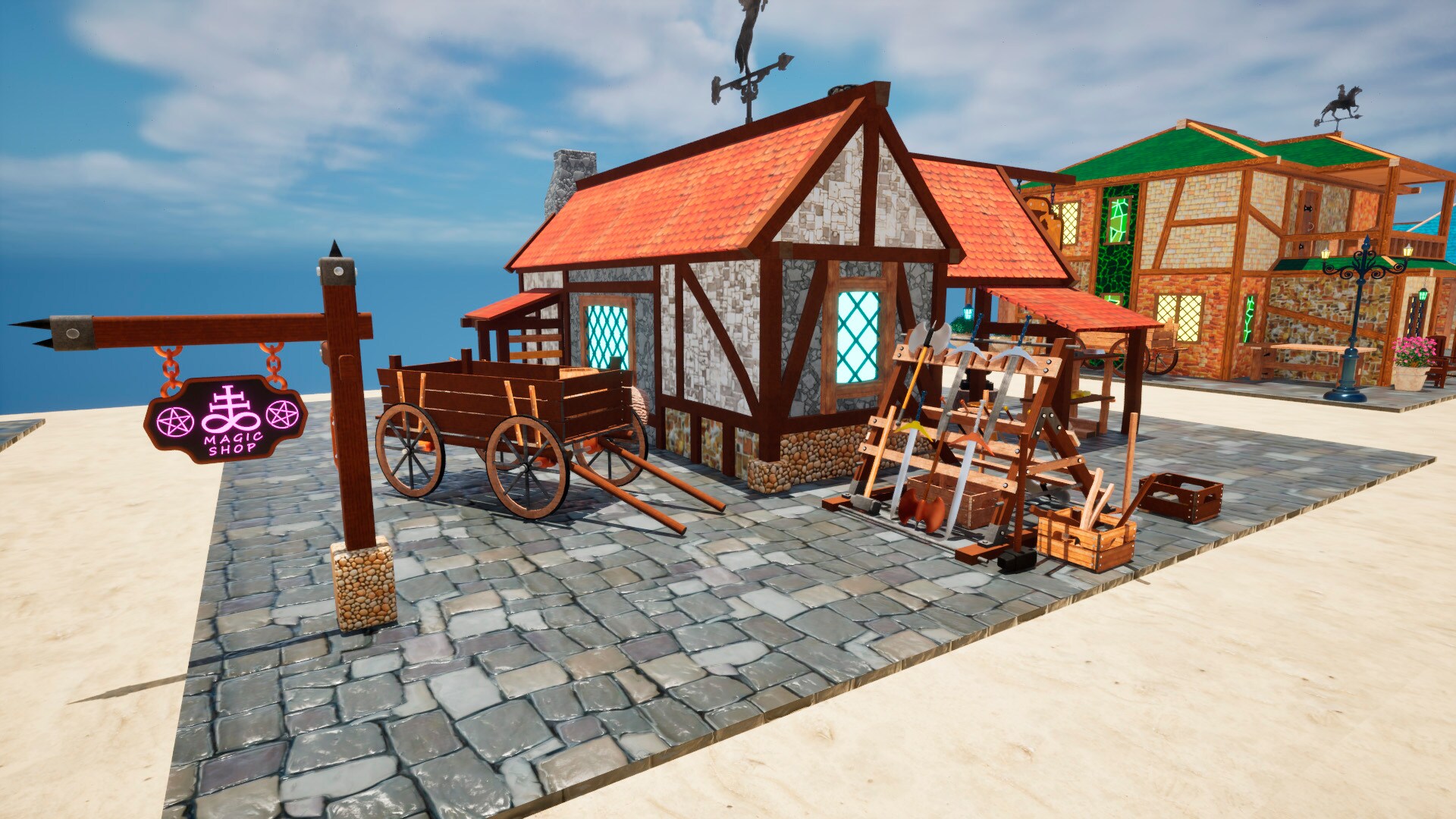 Game exterior asset pack vol. 1 in Props - UE Marketplace