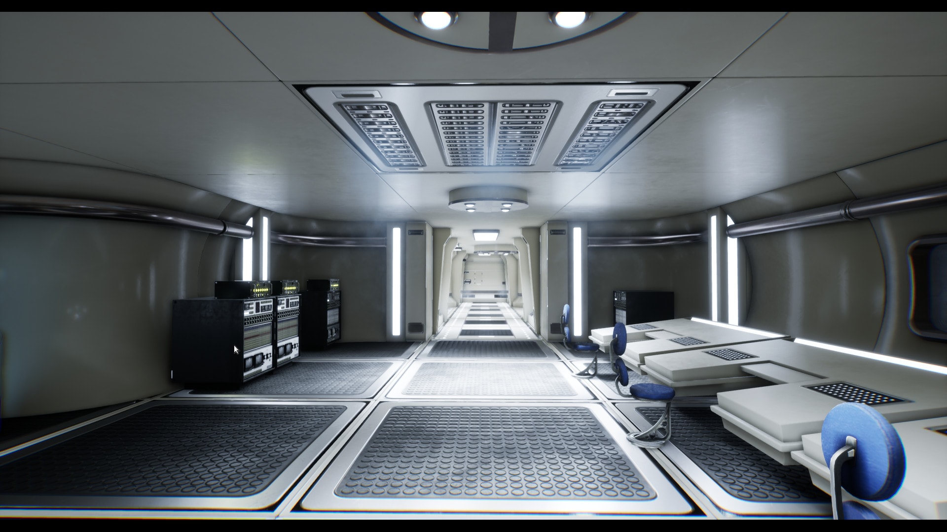 Retro-futuristic Modular Sci-Fi Interior in Environments - UE Marketplace