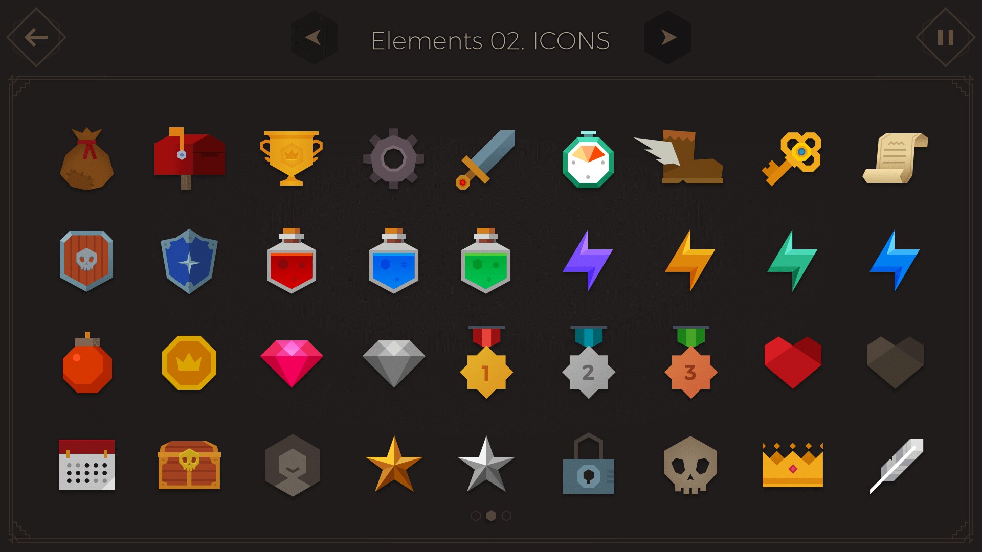 GUI - Dark Geo in 2D Assets - UE Marketplace