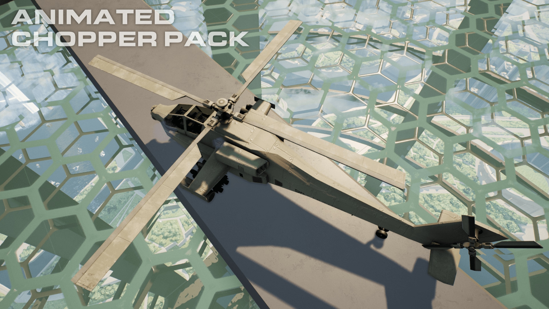 Animated Chopper Pack - Game Ready 3D Model in Props - UE Marketplace