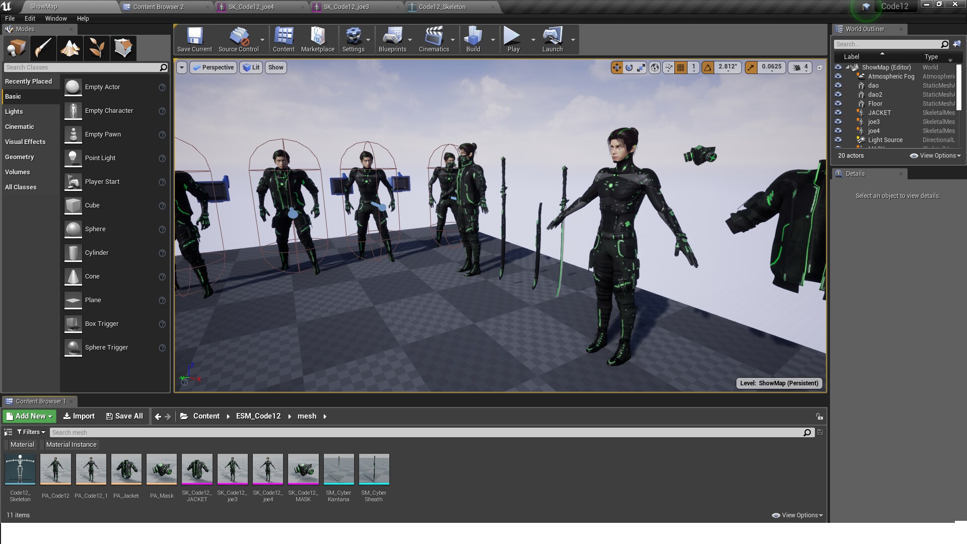 Esm Code 12 In Characters Ue Marketplace