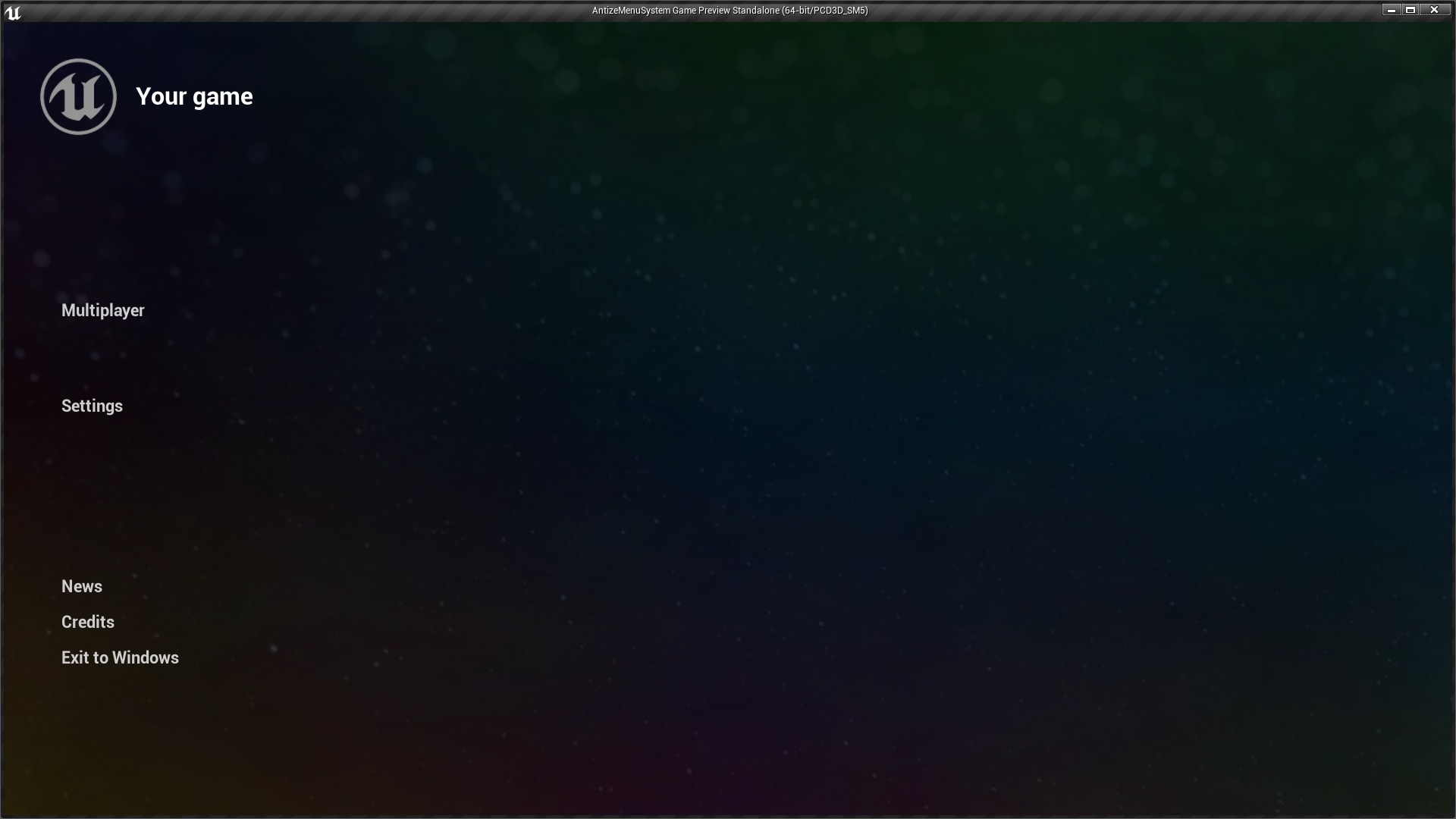 Complete Menu System (Main Menu & Option Menu) in Blueprints - UE ...
