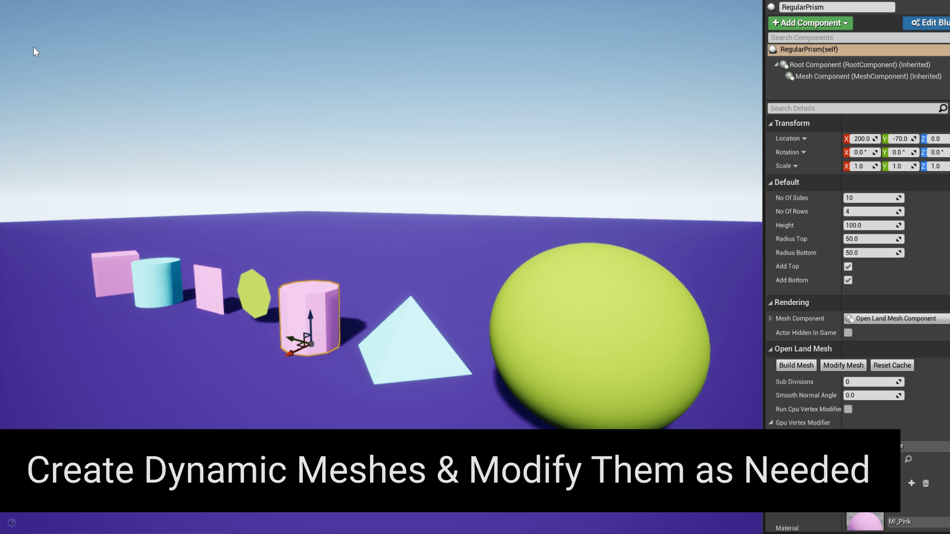 OpenLand Mesh in Code Plugins - UE Marketplace