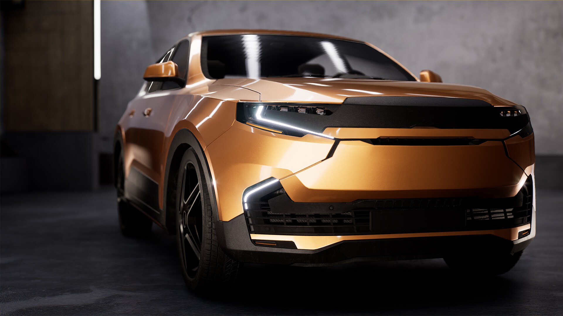 Car Asset Hybrid SUV in Architectural Visualization - UE Marketplace