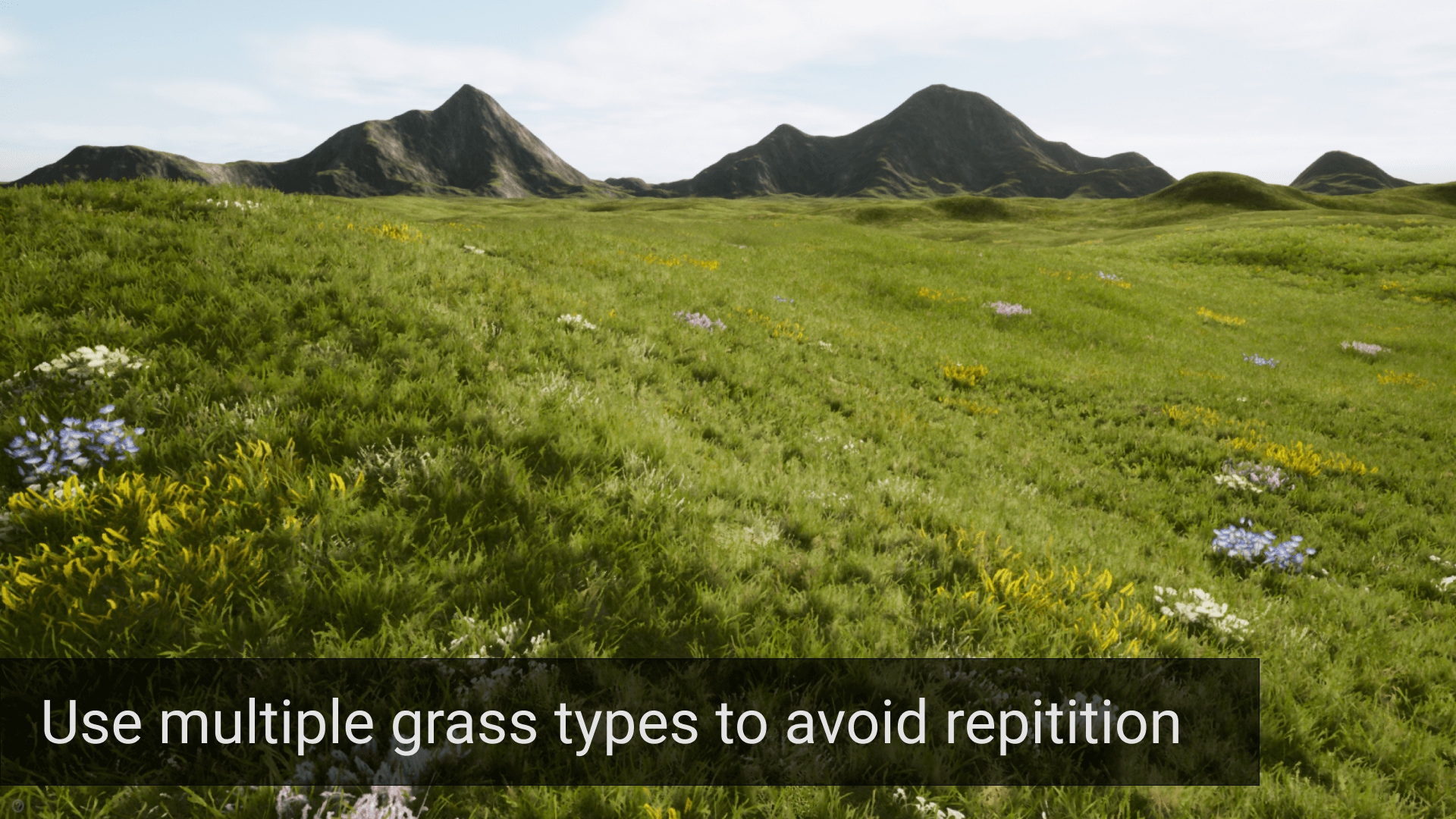 在环境创建的OpenLand Grass - Customizable Game Ready Grass System - 虚幻引擎商城