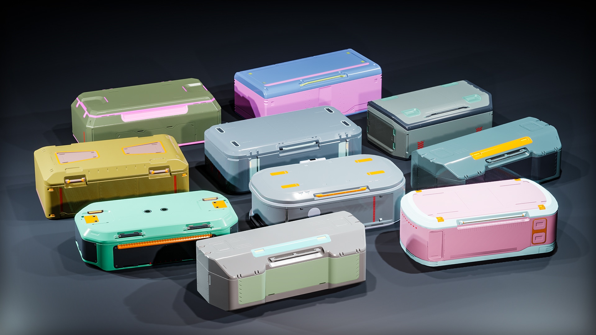 Ammunition Cargo Boxes in Props - UE Marketplace