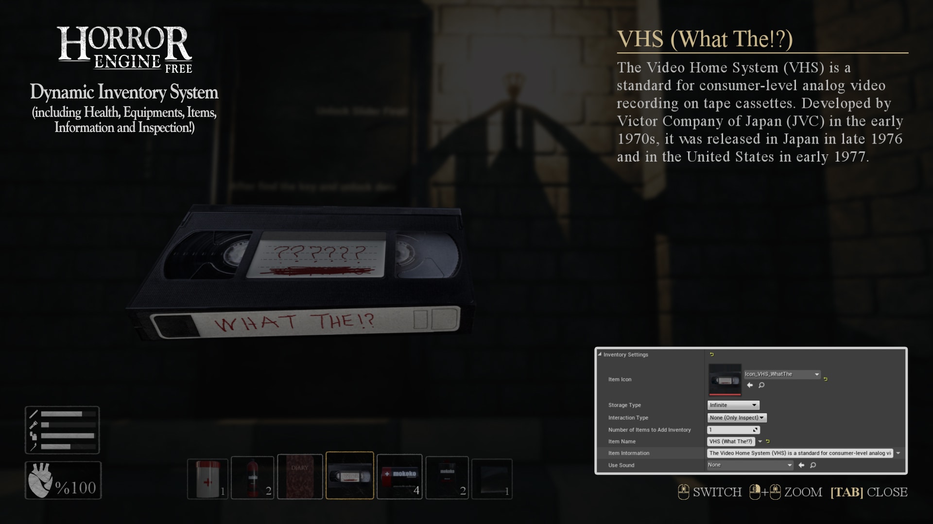 Horror Engine in Blueprints - UE Marketplace