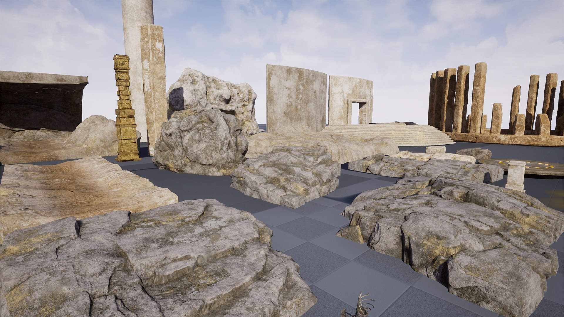 Modular Lost Temple Cave Environment in Environments - UE Marketplace