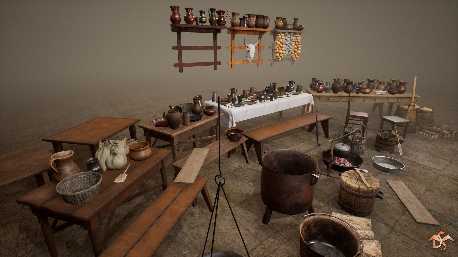 Medieval Props: Kitchen in Props - UE Marketplace