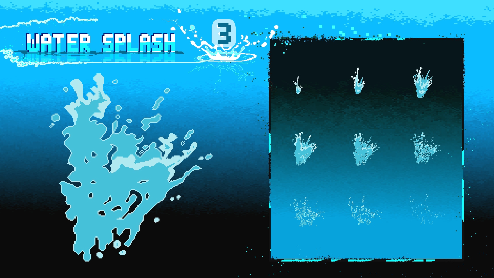 Pixel Art - Water Splash Pack in 2D Assets - UE Marketplace