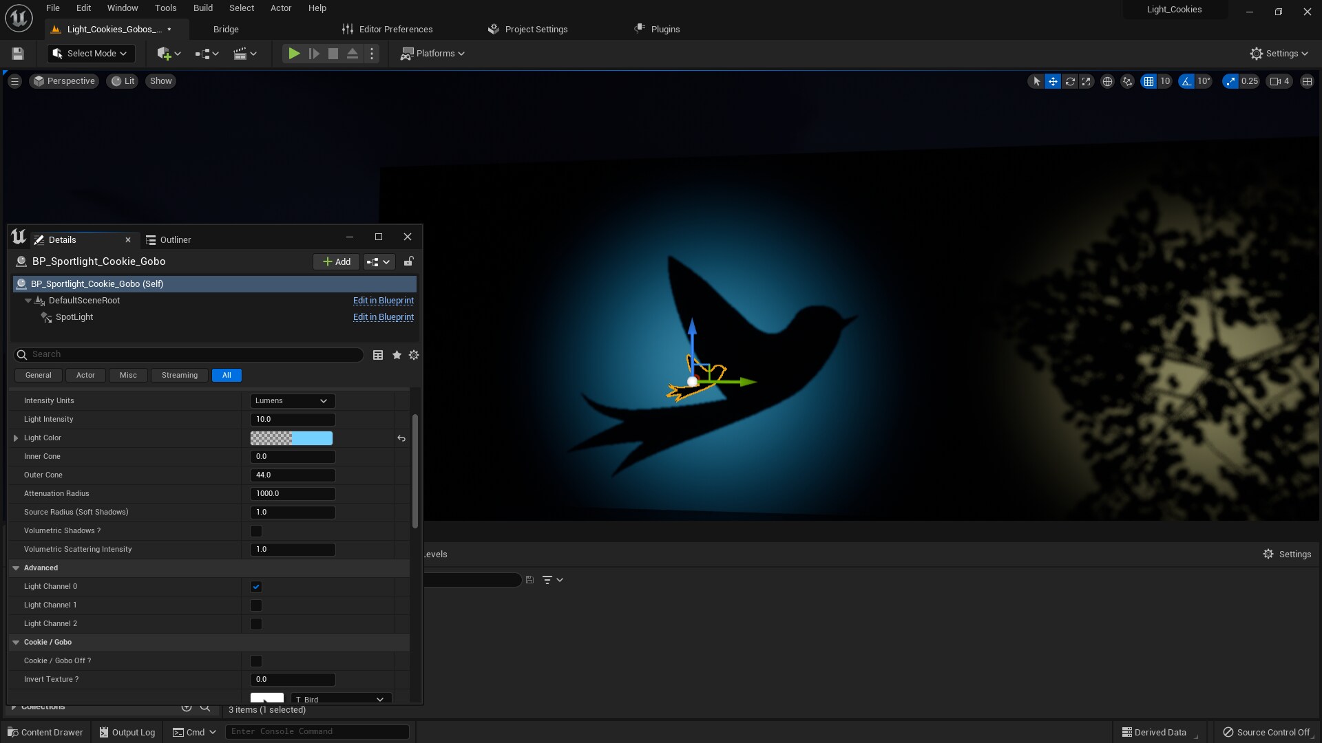 Customizable Light Gobos in 2D Assets - UE Marketplace