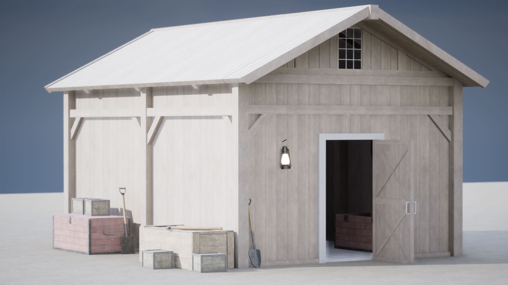 Modular Barn kit in Props - UE Marketplace