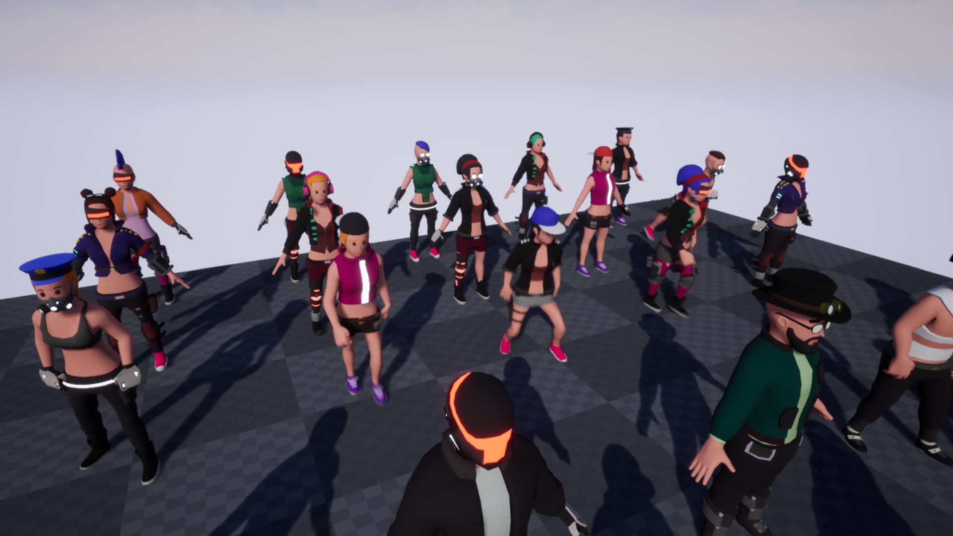 Customizable 3d Cyberpunk Characters Vol 1 카테고리 캐릭터 Ue 마켓플레이스