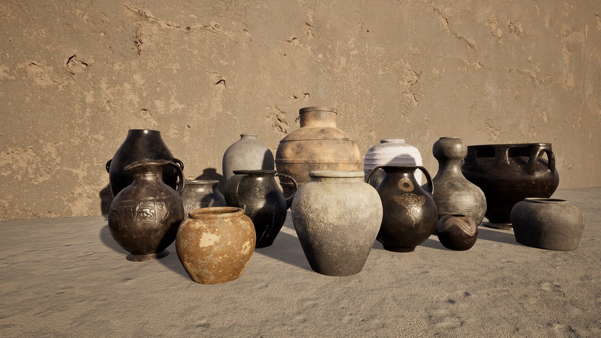 Artisan Vases Set 2, 카테고리 소품 - UE 마켓플레이스