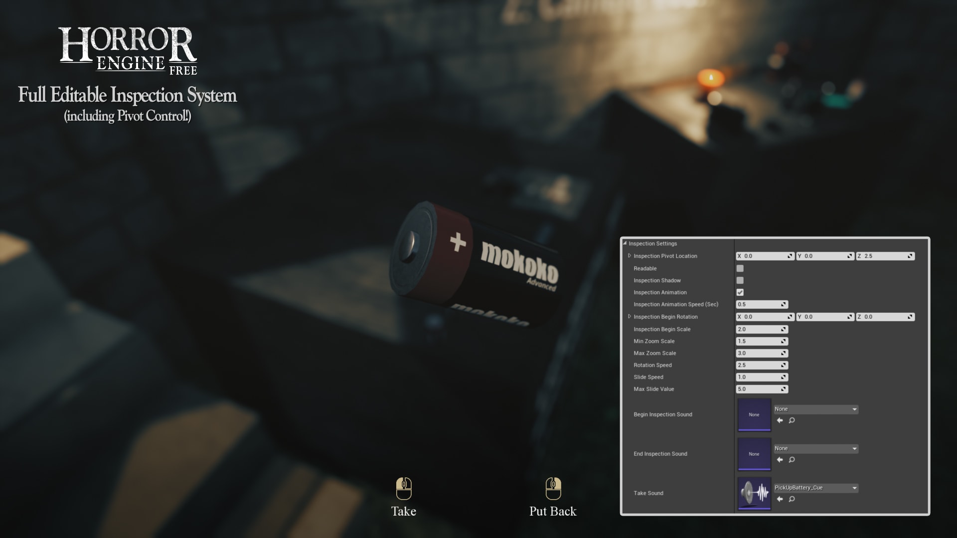 Horror Engine in Blueprints - UE Marketplace