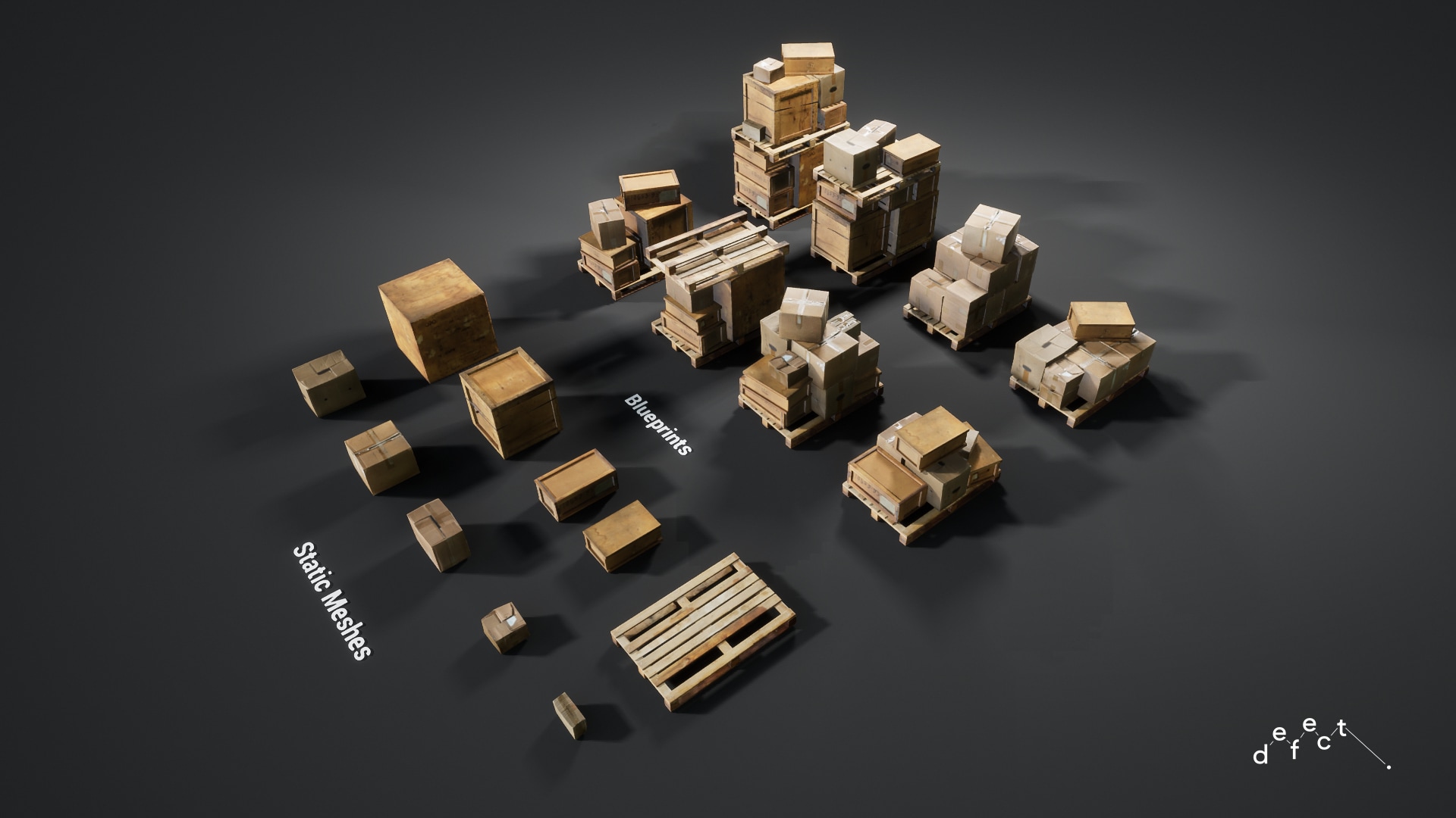 Boxes And Crates Vol.2 in Props - UE Marketplace