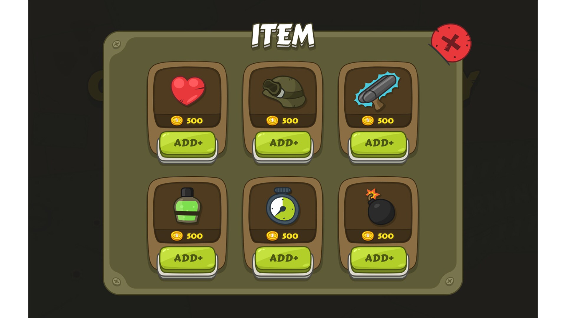 GUI - Cartoon Military in 2D Assets - UE Marketplace