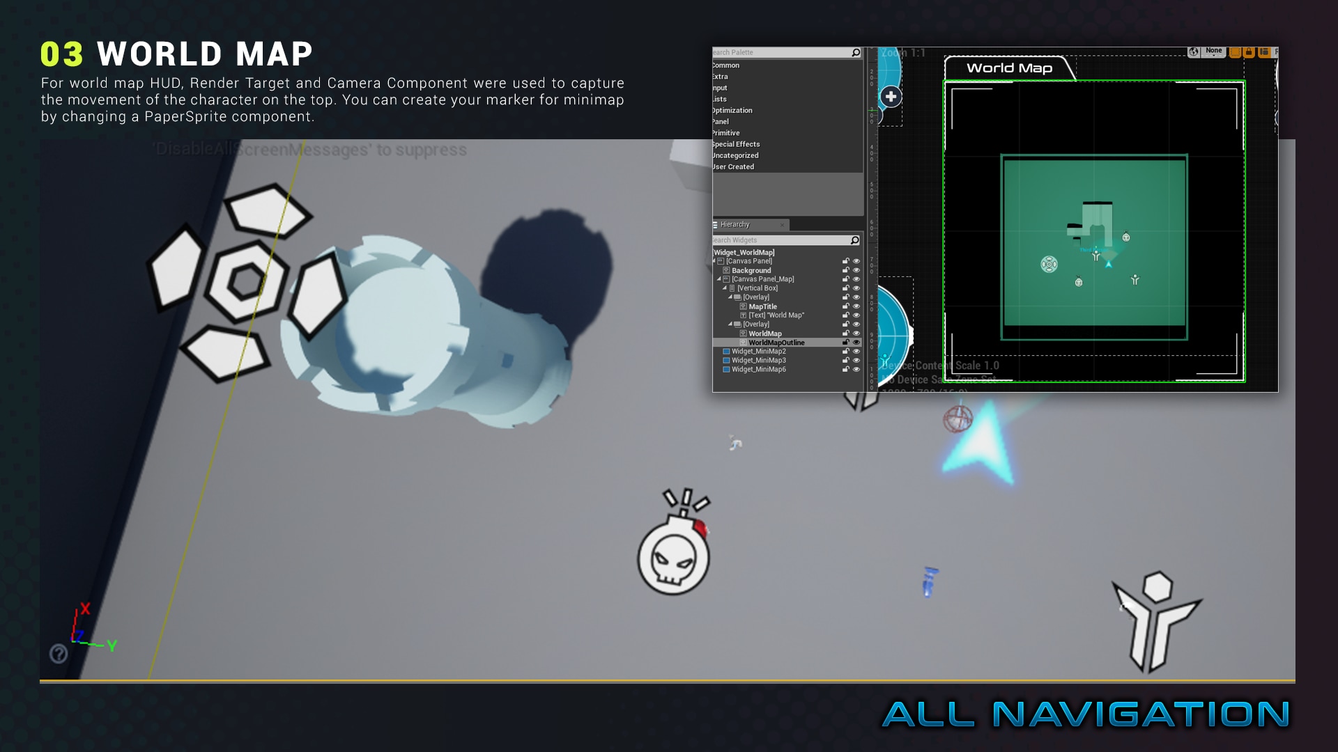 NAVIGATION UI : Minimap, Compass, World Map in Blueprints - UE Marketplace