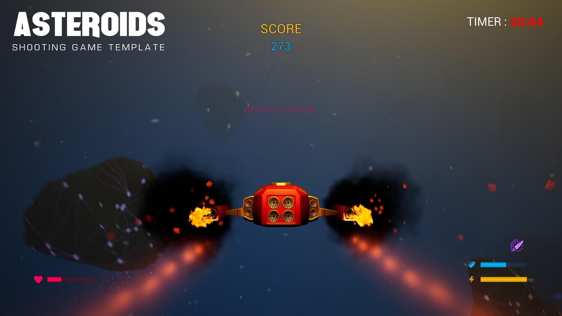 Asteroids Demo Game in Blueprints - UE Marketplace