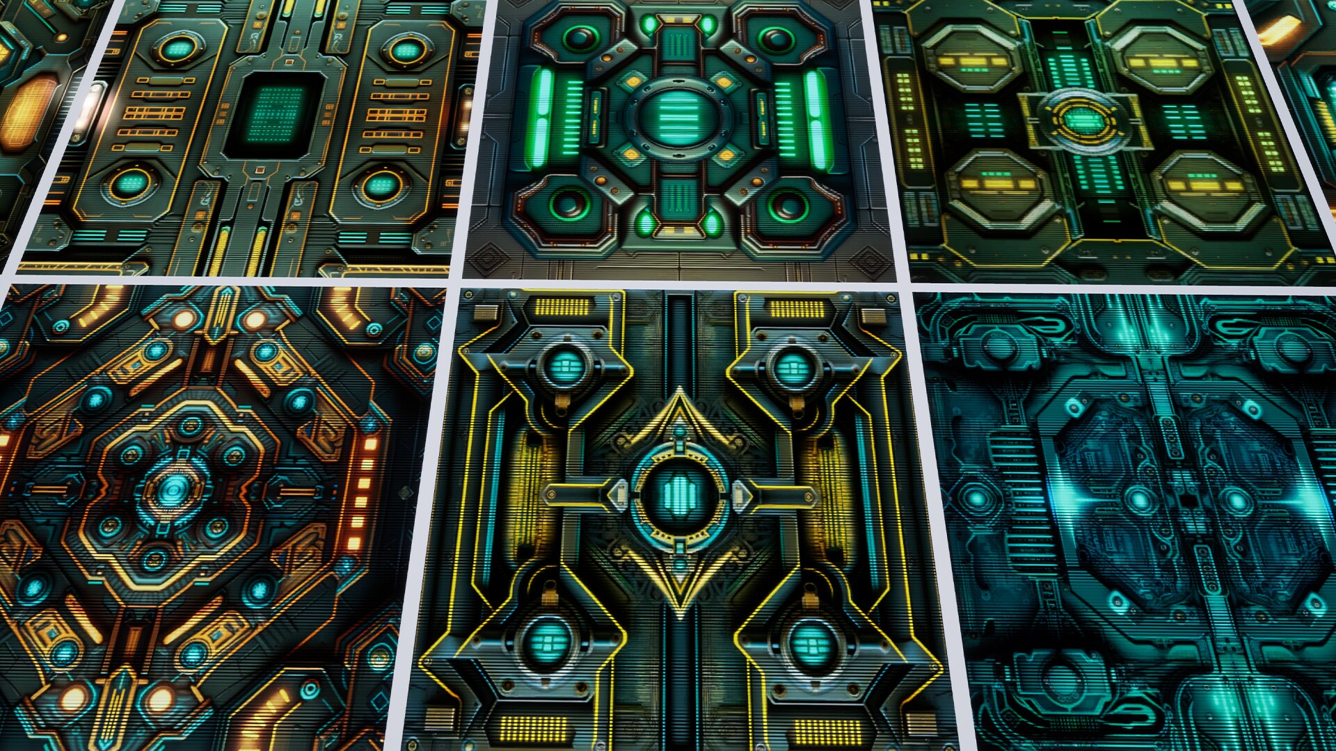 50 Cyberpunk Screen Materials Pack 02 in Materials - UE Marketplace