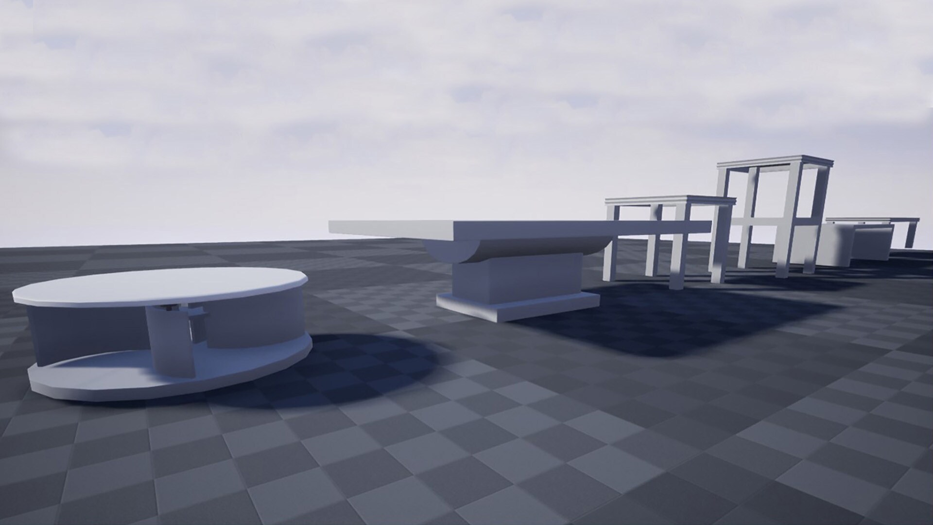 Modern Un-Textured Table Pack in Materials - UE Marketplace